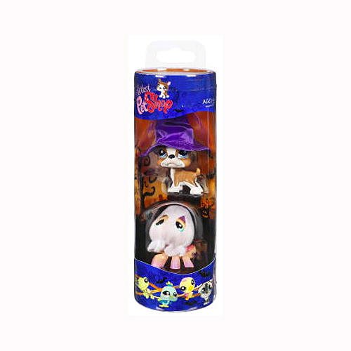 Littlest Pet Shop Exclusive 2-Pack Tube Spooky Dog and Spider - Beta Shop